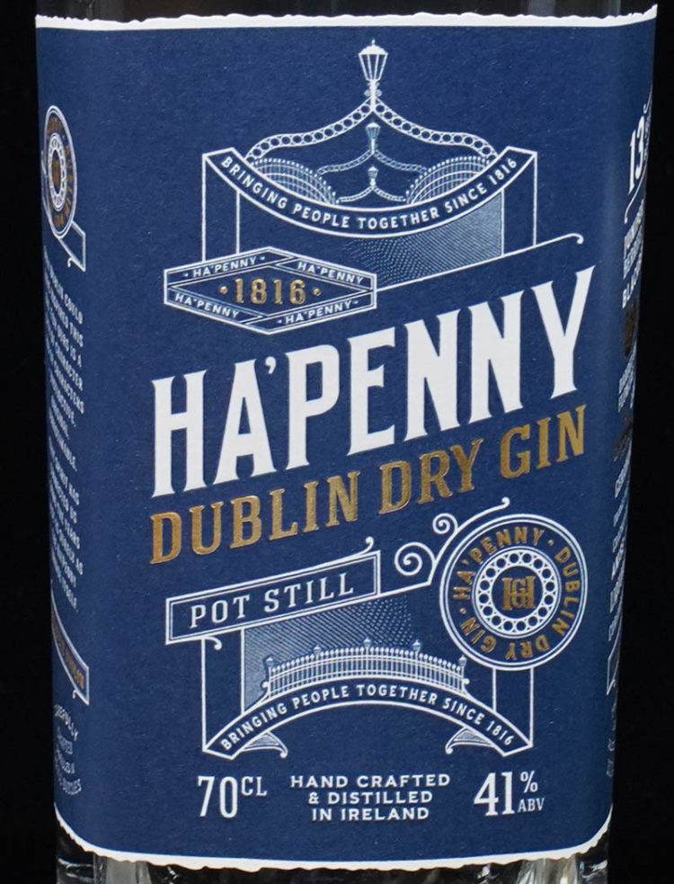 Ha’Penny Dublin Dry Gin - ginvasion - Pearse Lyons Distillery