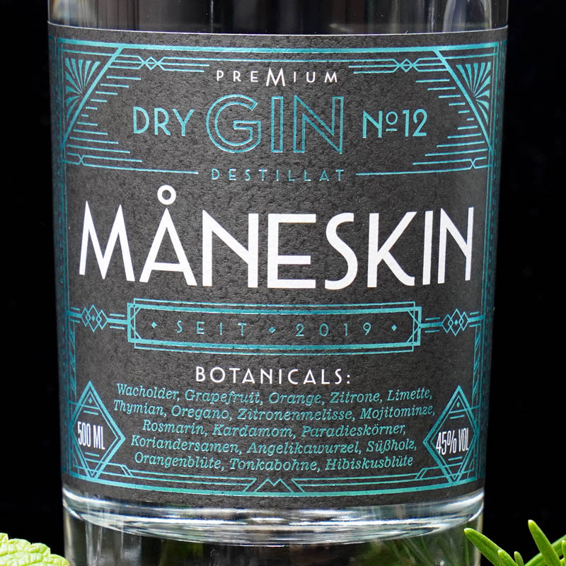 MÅNESKIN Dry Gin No.12 - ginvasion - komplex und facettenreich