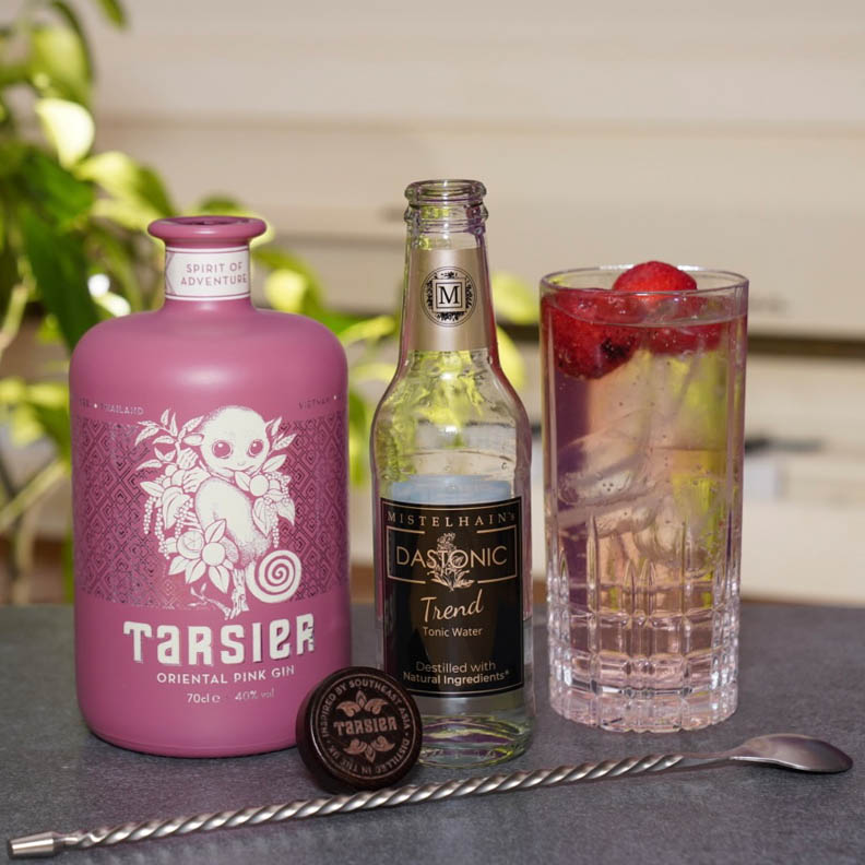 Tarsier Oriental Pink Gin - ginvasion - exotisch fruchtige Nuancen